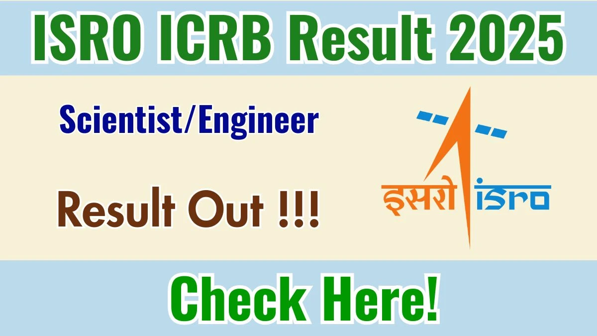 ISRO 320 Scientist / Engineer Exam Result - PunjabJobAlert.com