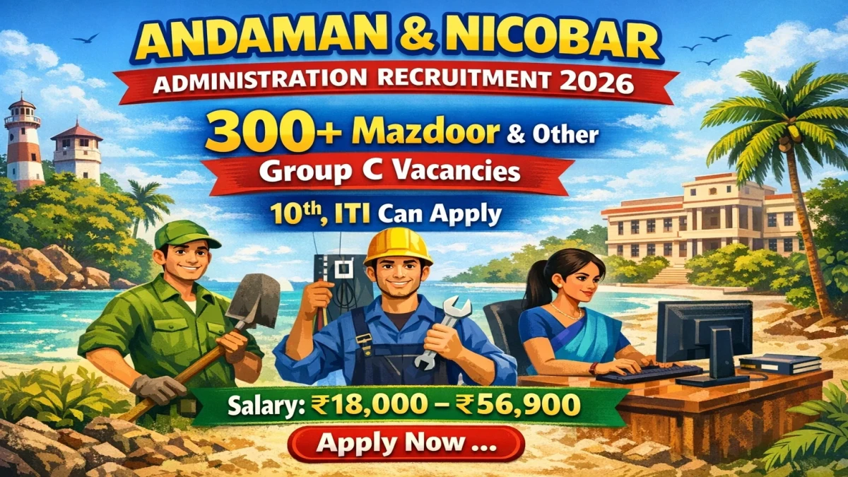 A&N Forest 196 Mazdoor Posts Online Form 2026 - PunjabJobAlert.com