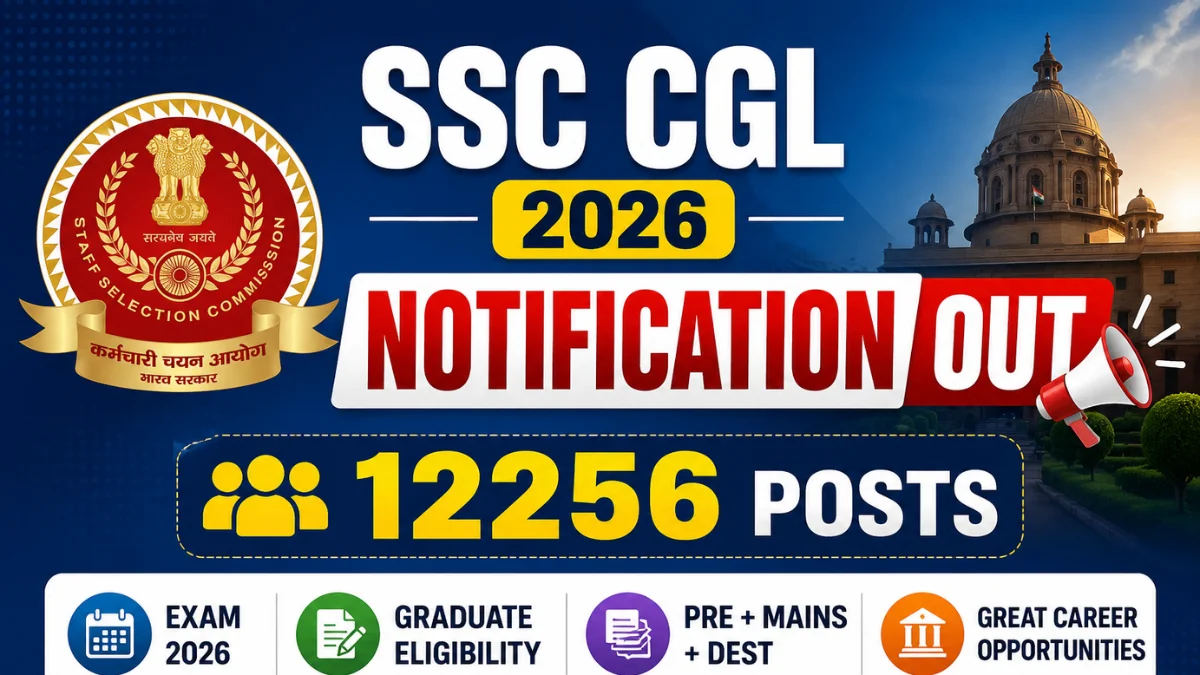 SSC CGL 12256 Vacancies Online Form - PunjabJobAlert.com